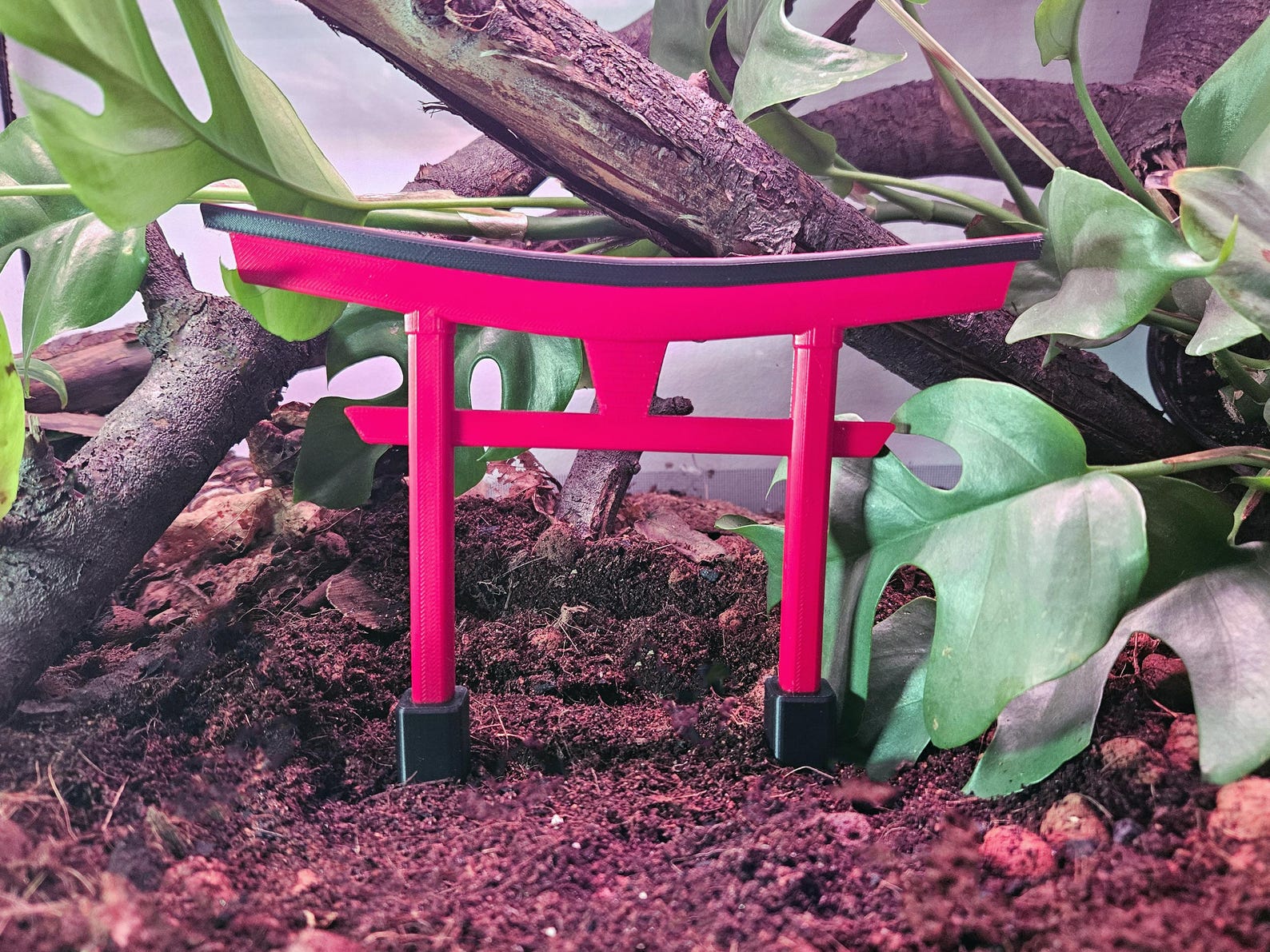 Torii Gate Reptile Decor • Japanese Asian Themed Gecko Accessory • 3D ...