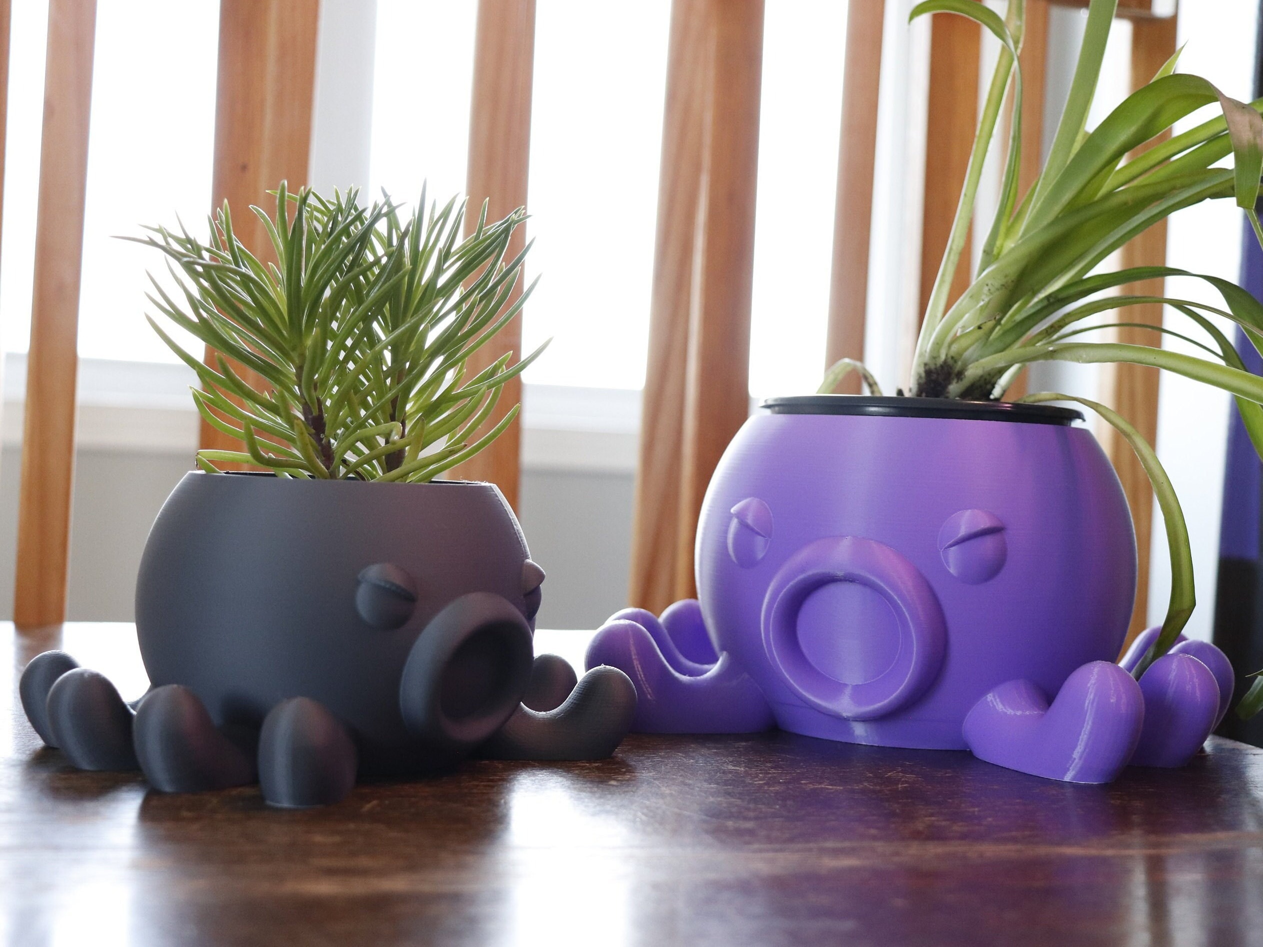 Octopus Planter Pot Small Indoor Water Themed Flower Vase 3d Printed ...