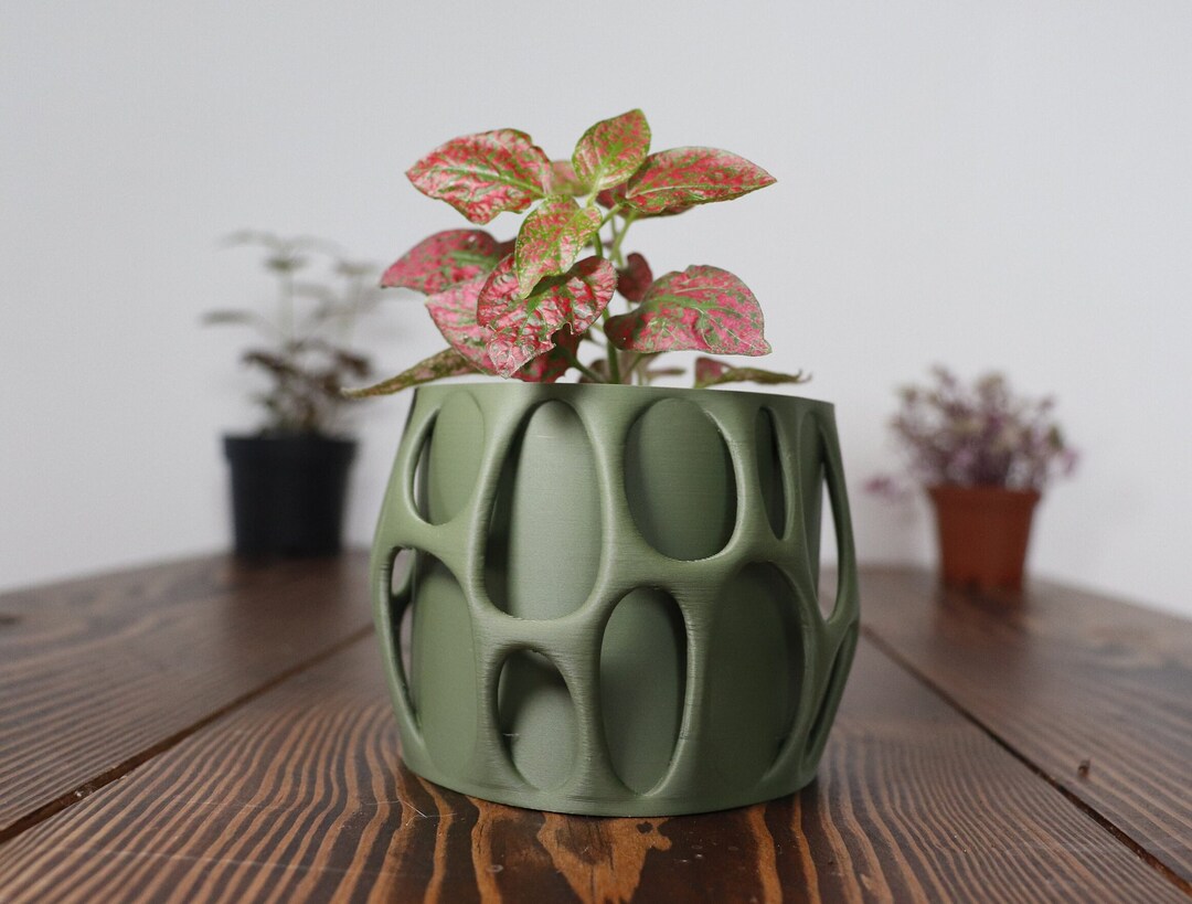 3d Print Indoor Planter Pot • Succulent Organic Voronoi Fractal Vase ...