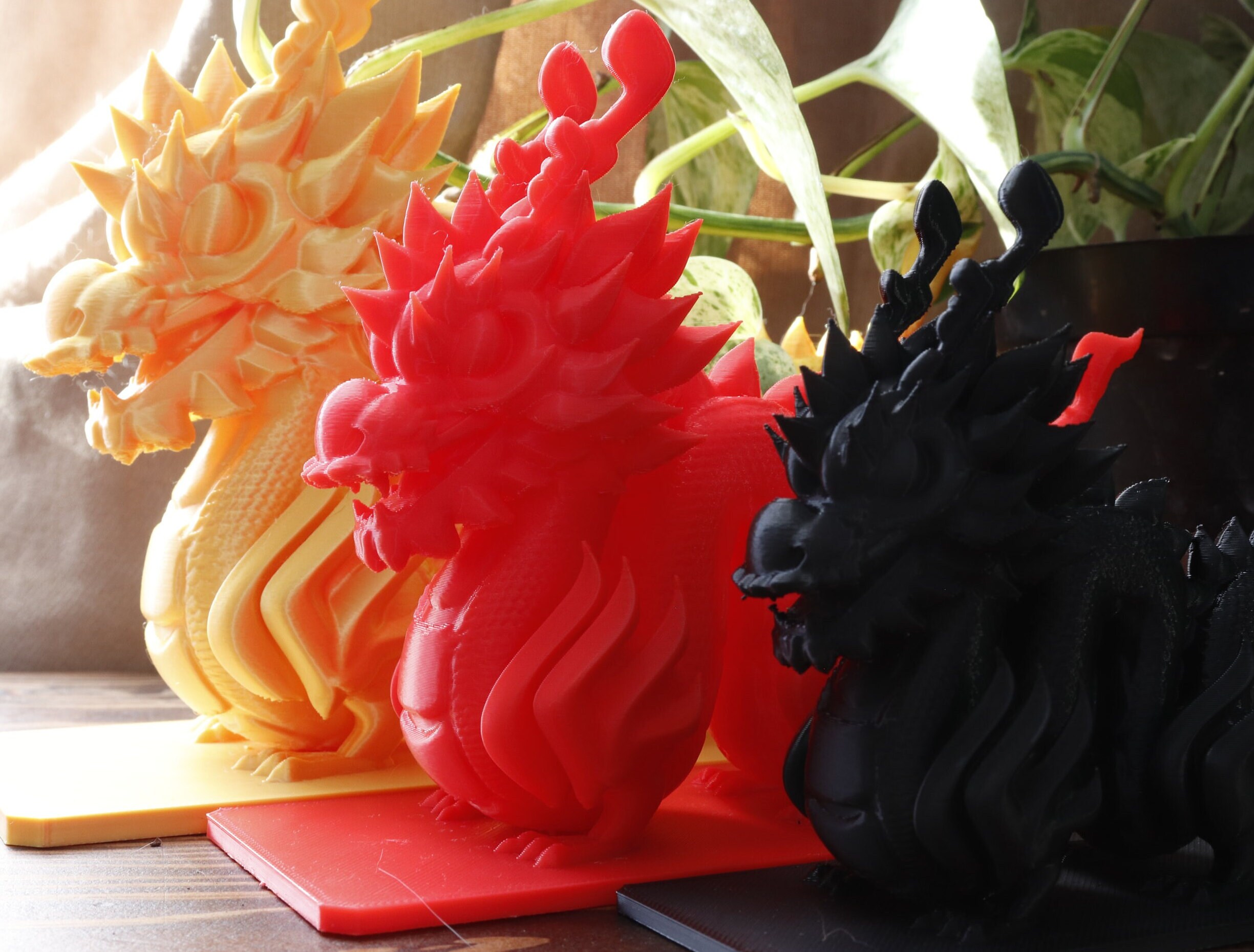 Japanese Dragon Figure Mythical Creature Asian Home Decor 3d Printed ...