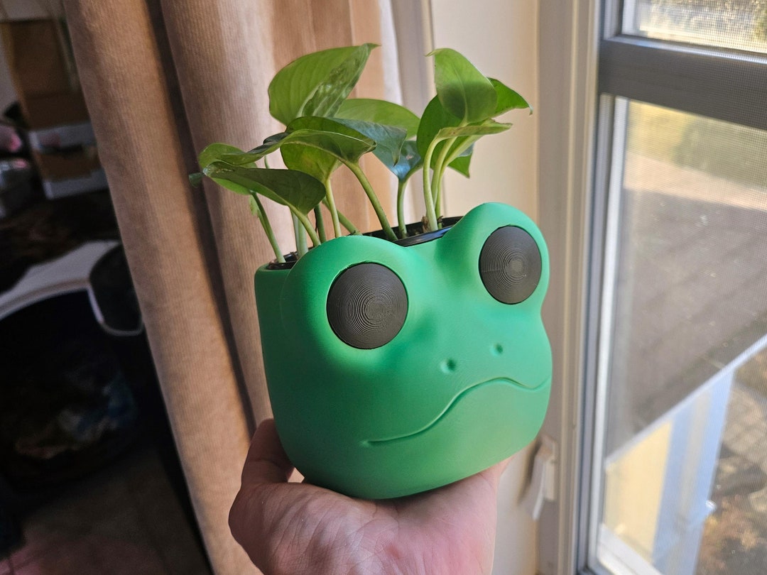 Cute Frog Indoor Planter Pot • 3d Printed Kawaii Toad Animal Succulent ...