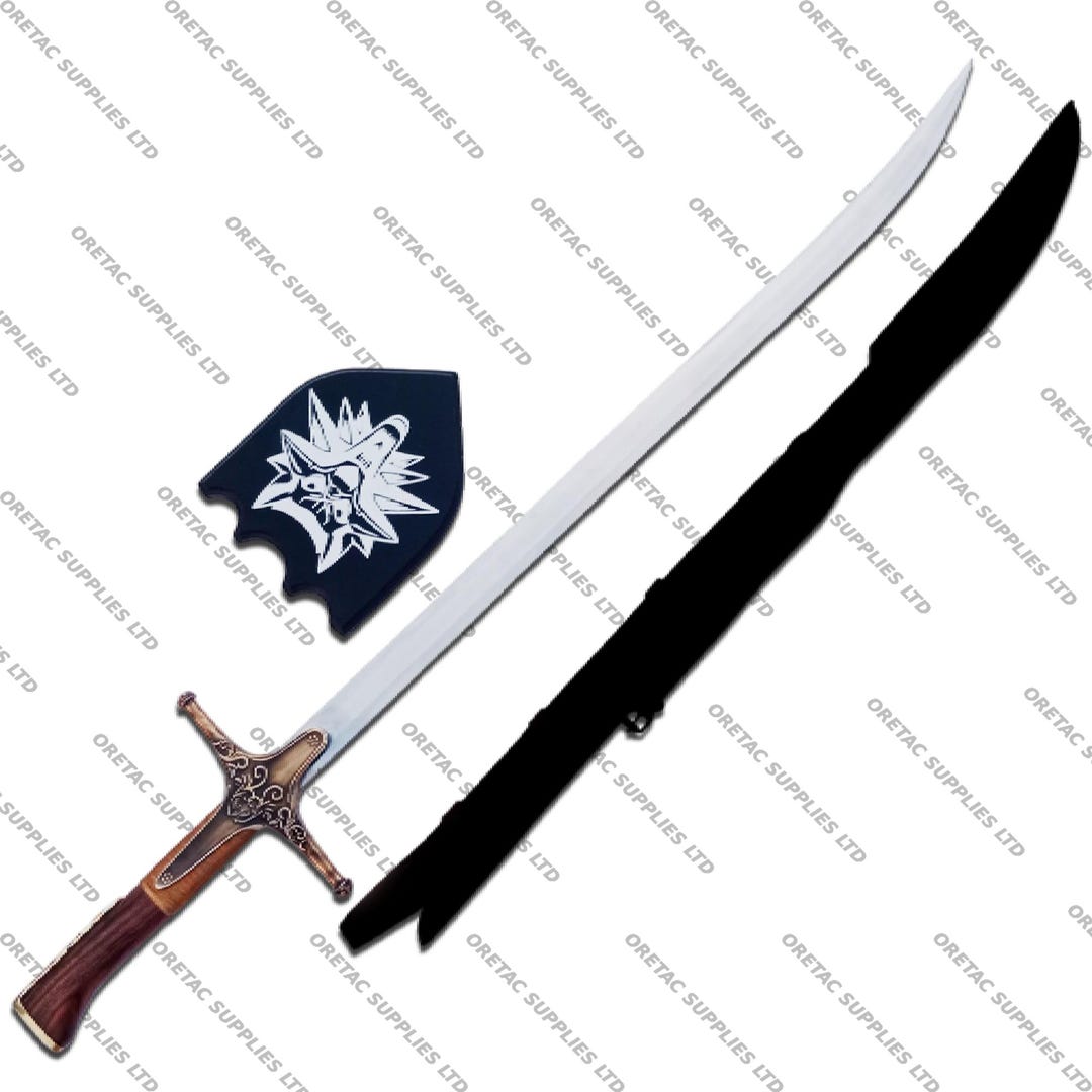 40in Witcher Geralt's Iris Sword With Wall Plaque & Scabbard Witcher ...