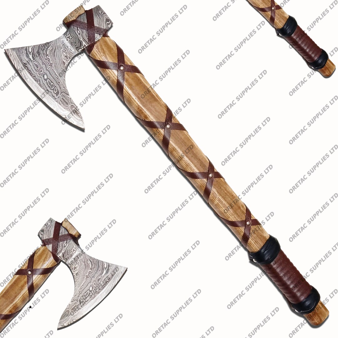 2106 Hand-forged Functional Viking Axe W/ Sheath as Camping Axe ...
