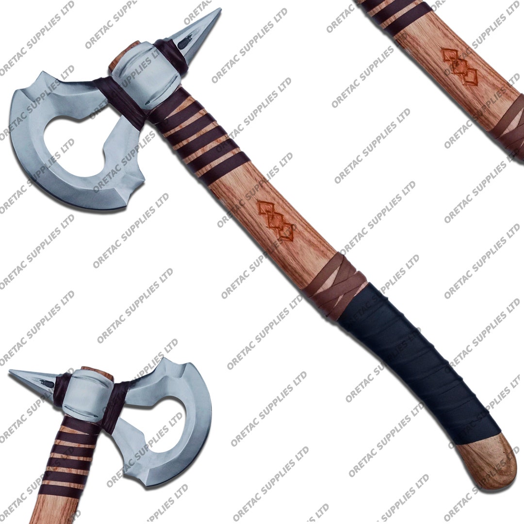2193-hand-forged Carbon Steel Assassin Tomahawk Axe With Sheath-assasin ...