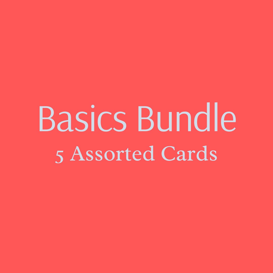 Basic Bundle/ Basic Greeting Cards - Etsy