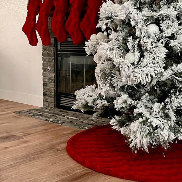 Faux Fur Tree Skirt - Etsy