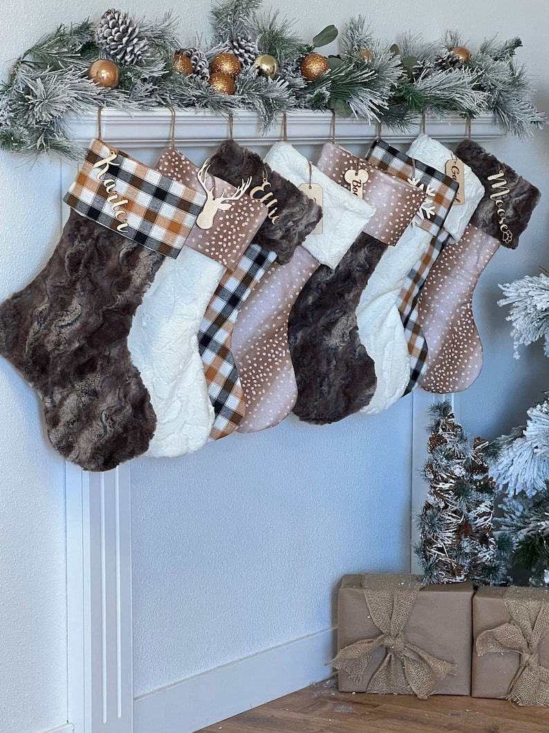 PERSONALIZED Christmas Stocking Buffalo Plaid Stocking - Etsy