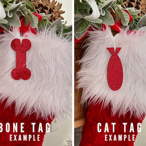 Truffle Brown Christmas Stocking, Faux Fur Christmas Stocking, Neutral ...