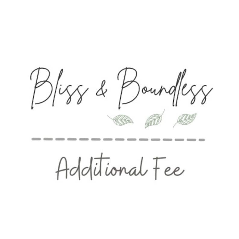 Additional Fee - Etsy