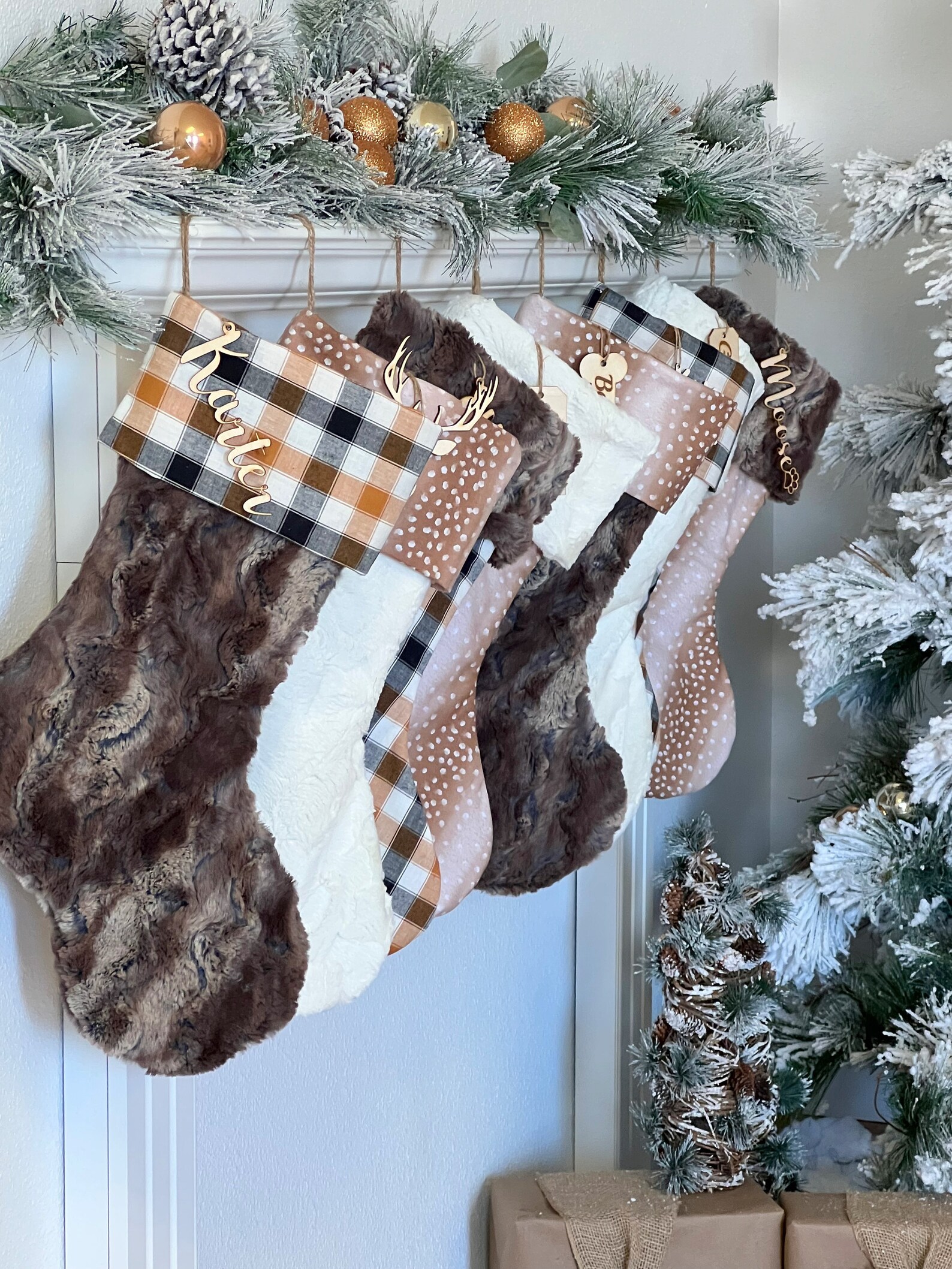 PERSONALIZED Christmas Stocking Buffalo Plaid Stocking - Etsy