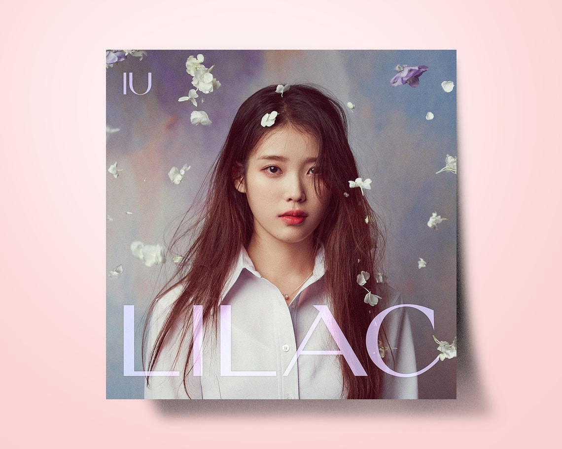 Iu lilac album cover Music album custom album cover poster | Etsy