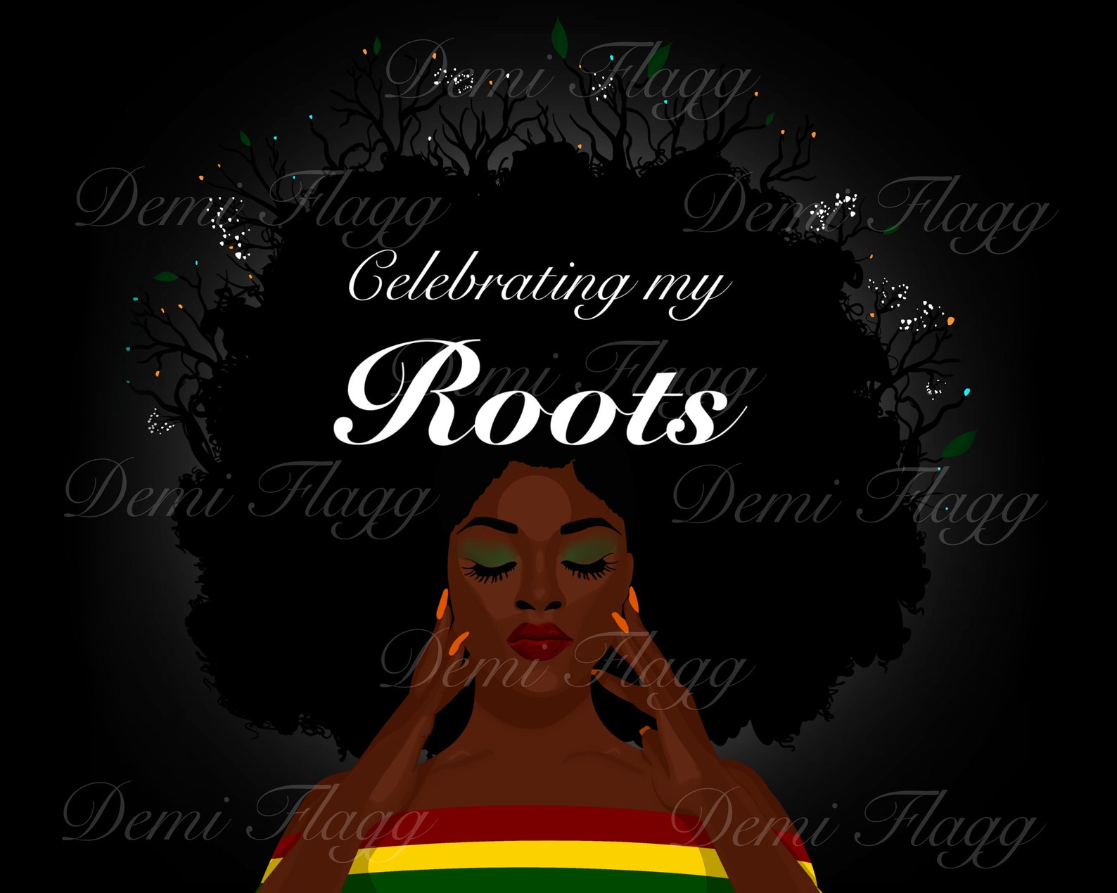 Celebrating My Roots Digital Download Png Black History Month | Etsy