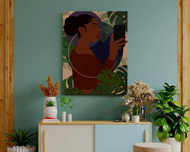 Black Women Digital Art Black Artblack Portraitblack Women - Etsy