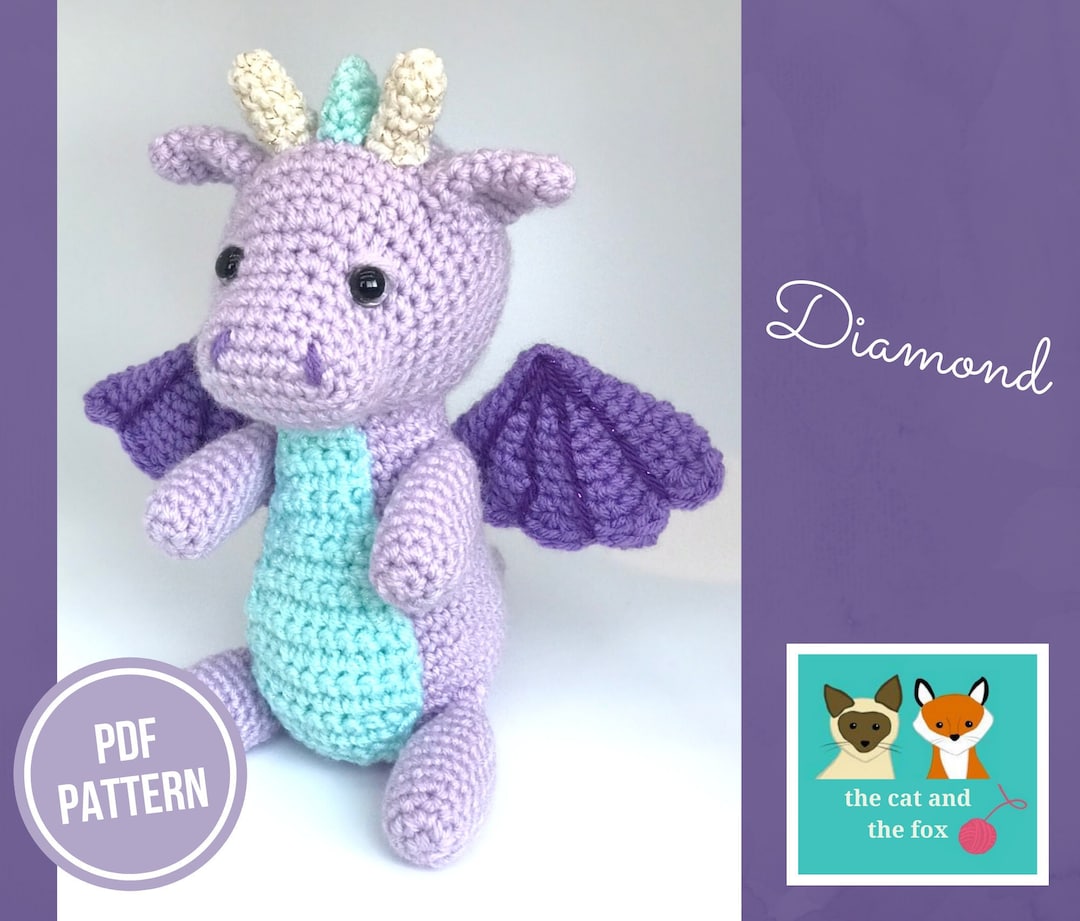 Dragon Crochet Amigurumi Pattern, Dragon Crochet Pattern, PDF Crochet ...