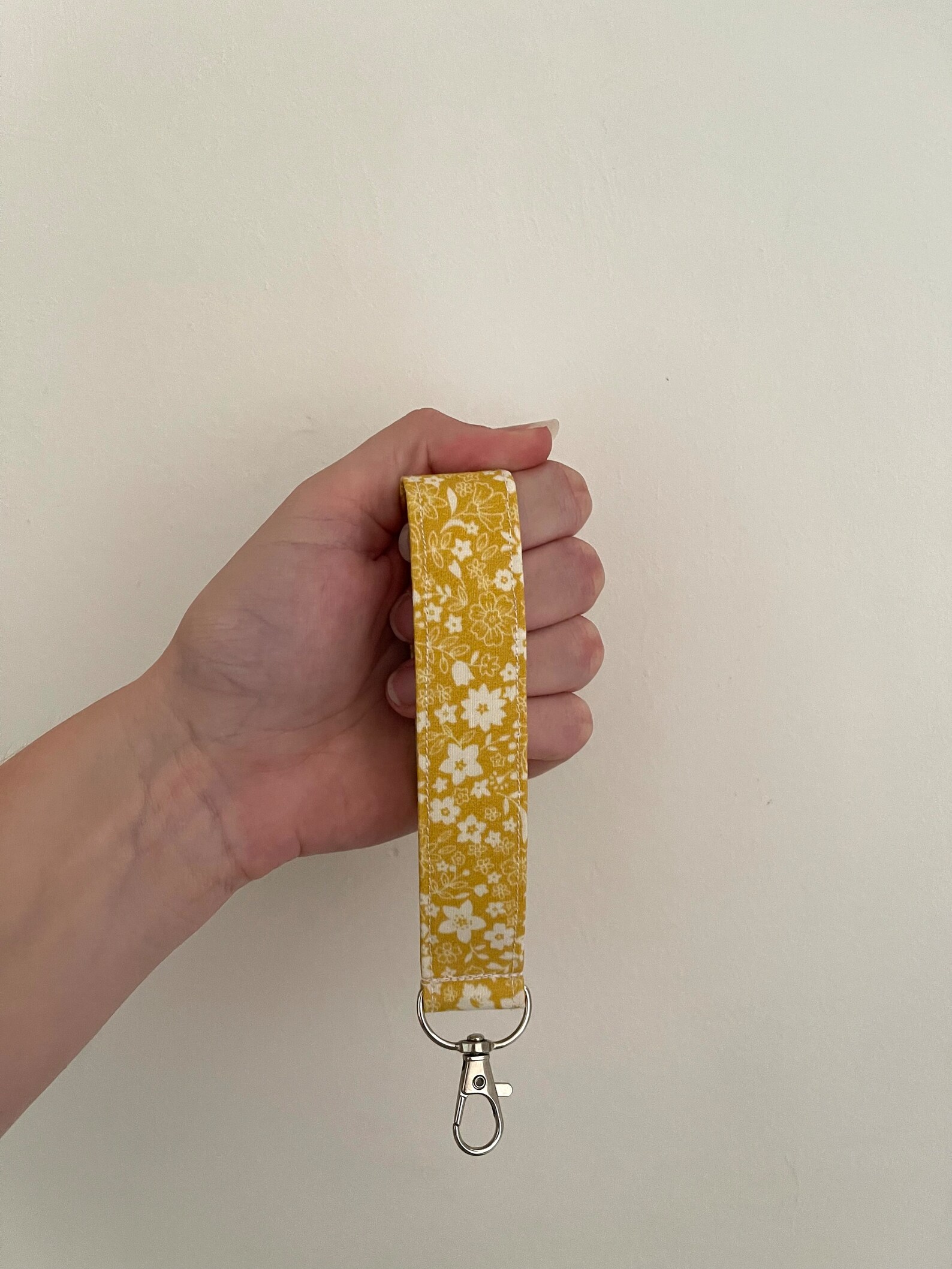 FLOWER Fabric Wristlet Wrist Lanyard Key Cord Key Chain - Etsy