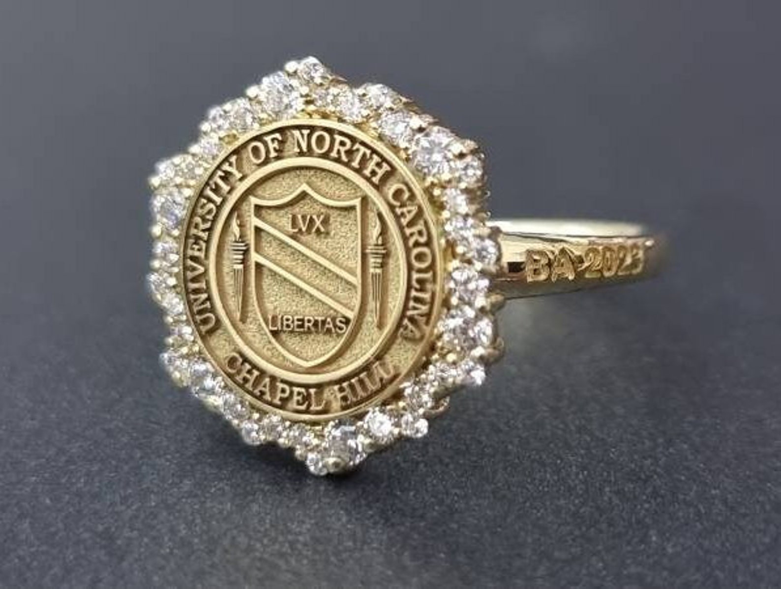 Custom Class Ring for Women Graduation Ring College Ring | Etsy