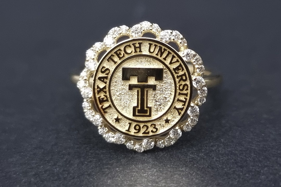 Diamond Class Ring for Women Gold Class Ring College Ring High School ...