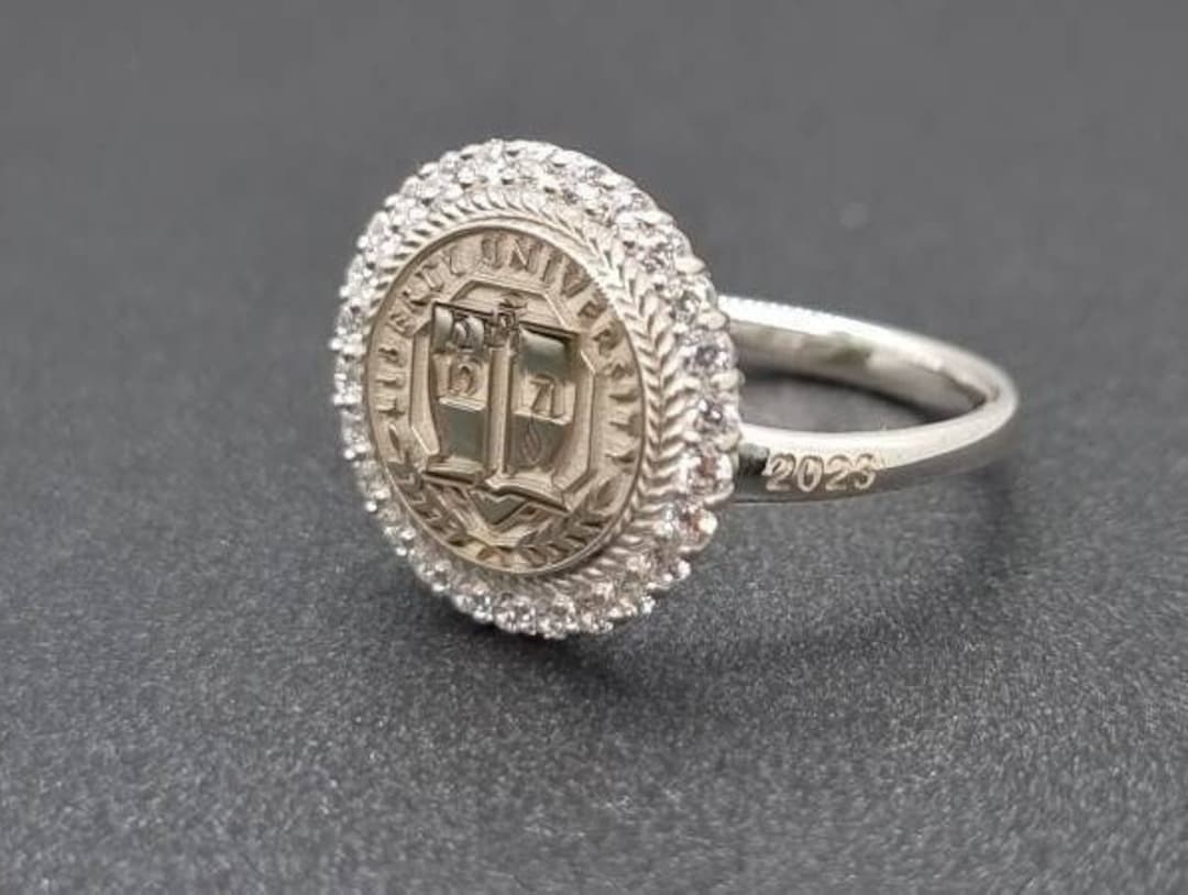 Custom Class Ring, University, College, School Rings for Women - Etsy