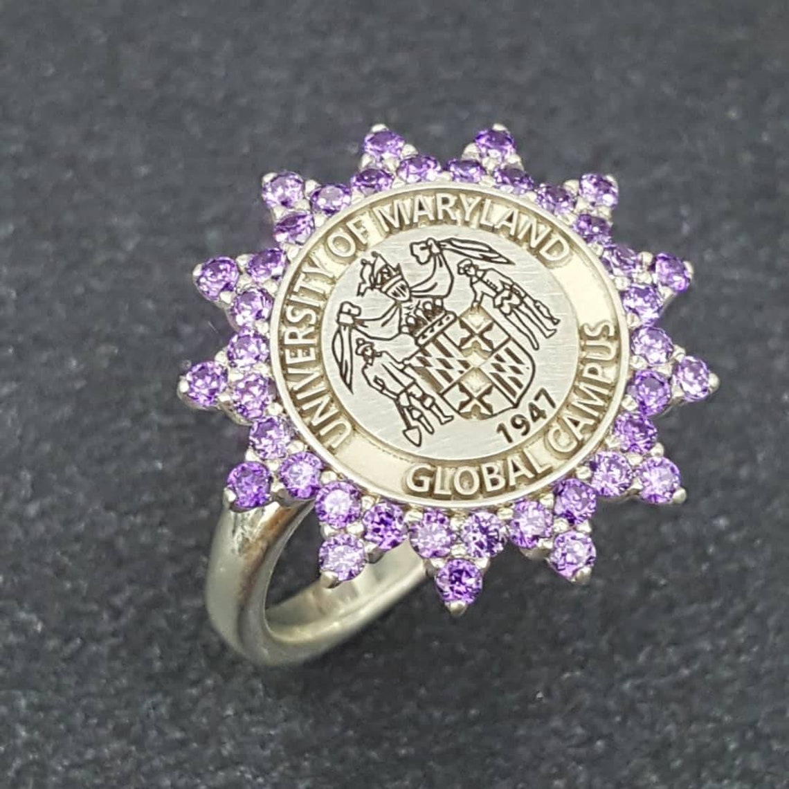 Graduation Rings Custom Class Ring Signet Rings College - Etsy
