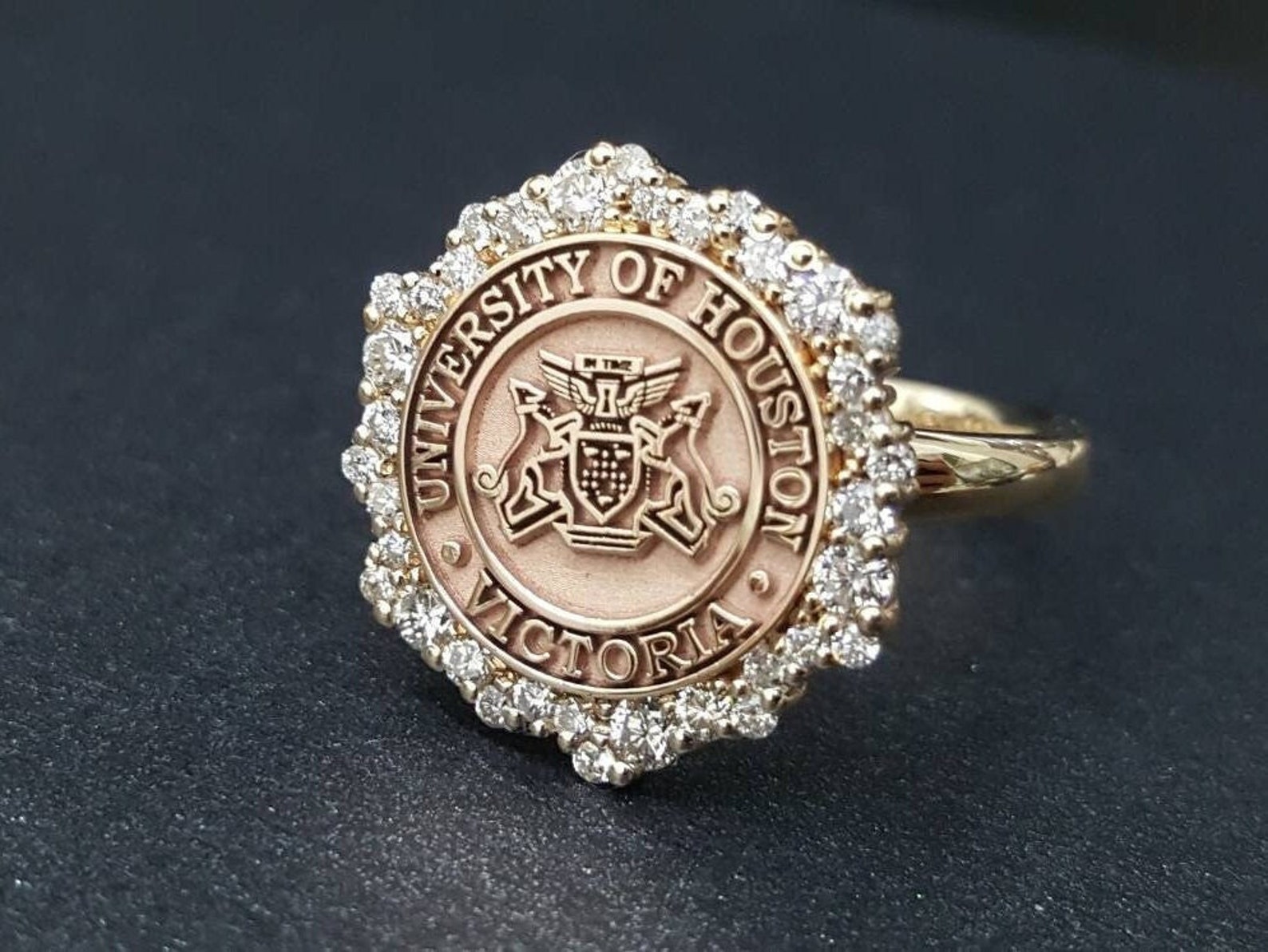 Custom Class Ring for Women Graduation Ring College Ring - Etsy