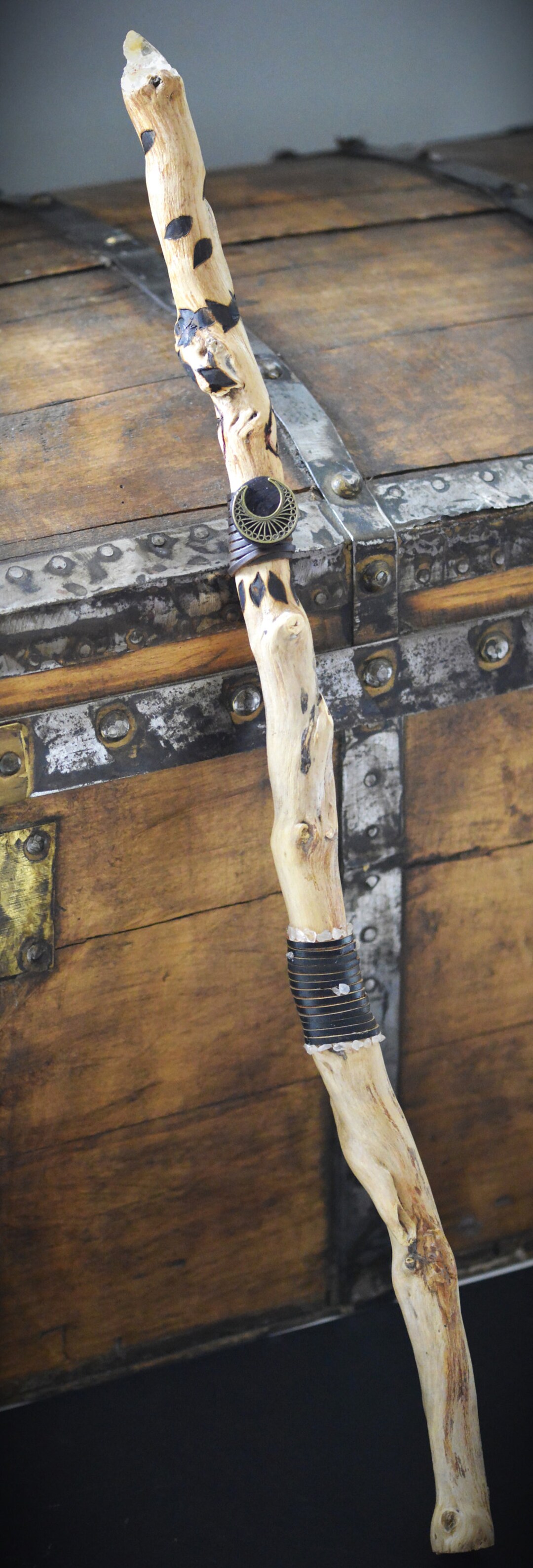 Citrine Magic Stick, Ivy Wood, Ritual Accessory, Wizard Wood - Etsy