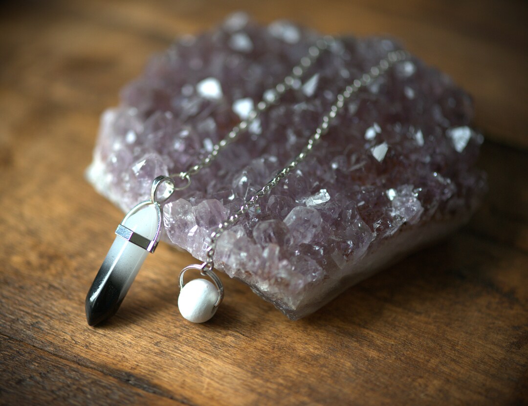 Pendulum, Silver Pendulum, Black and White Pendulum, Dowsing ...