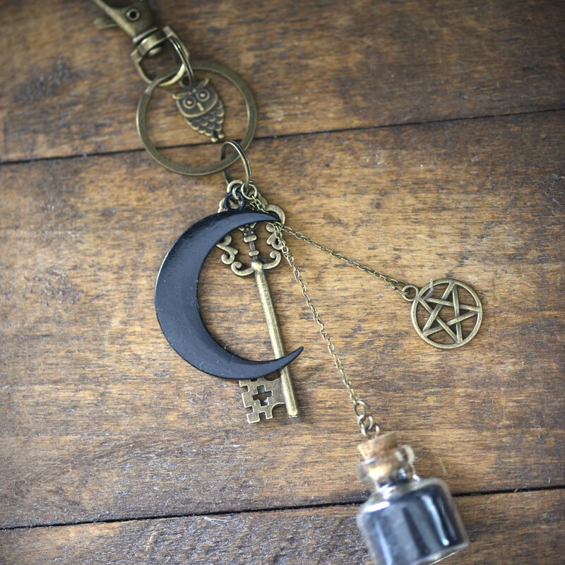 Witch Keychain - Etsy
