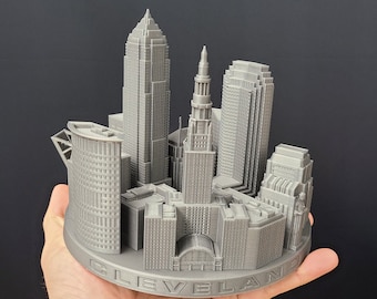3D Cleveland Digital Files 3D STL File Cleveland 3D Map 3D City Art 3D ...