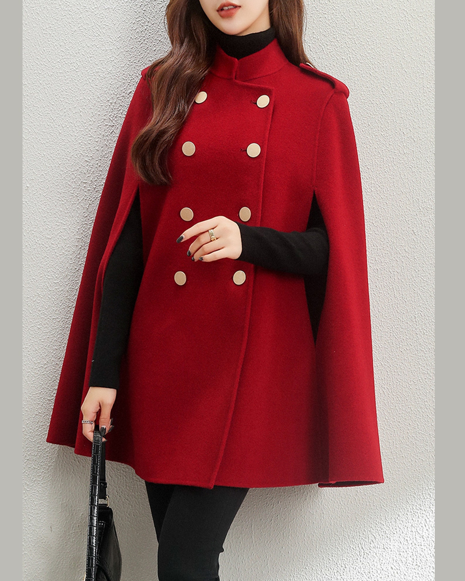 Wool Cloak Coat/cape Coat/wool Coat Women/women's Winter - Etsy