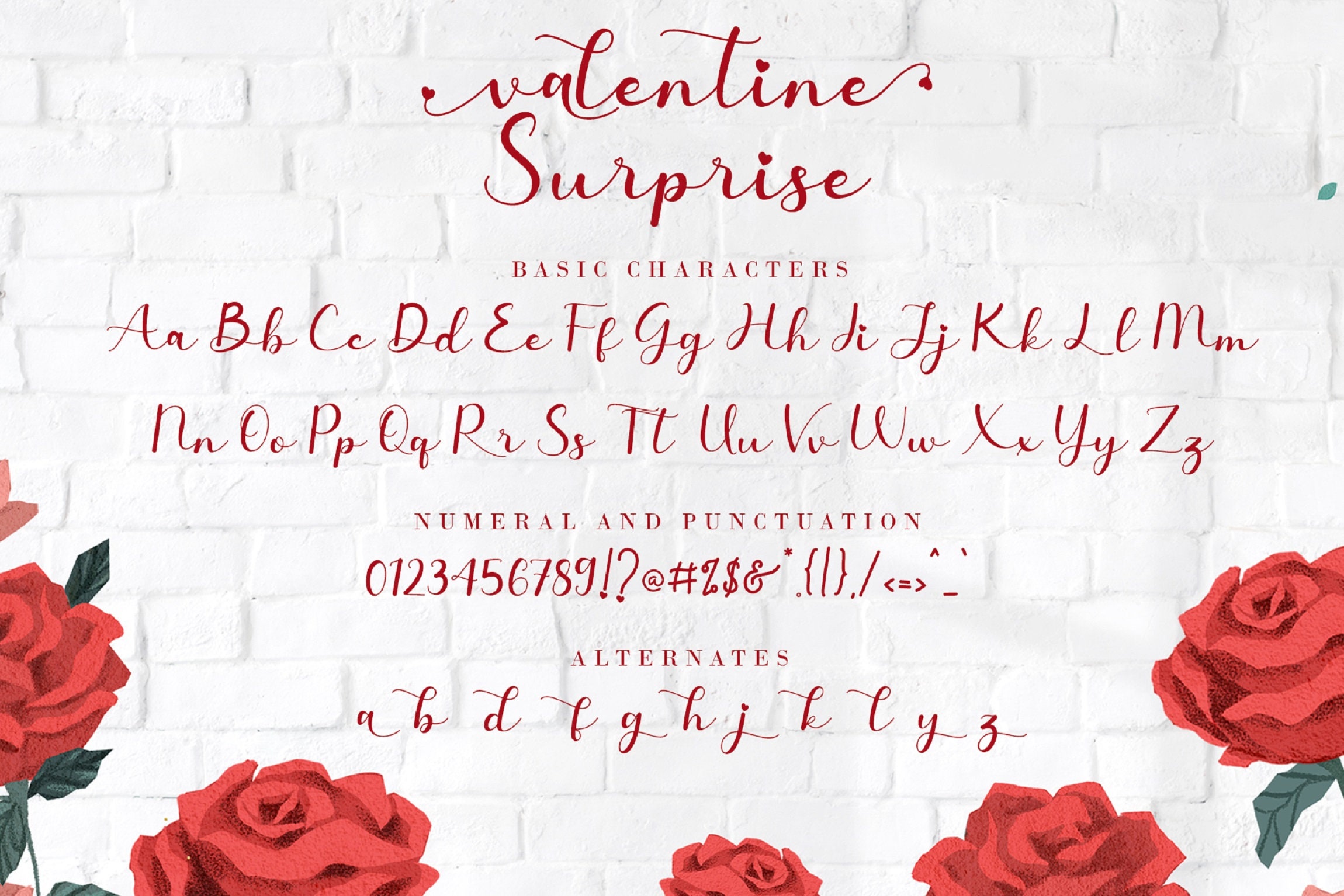 Valentine Surprise Modern Calligraphy, Cricut Fonts, Wedding Font ...