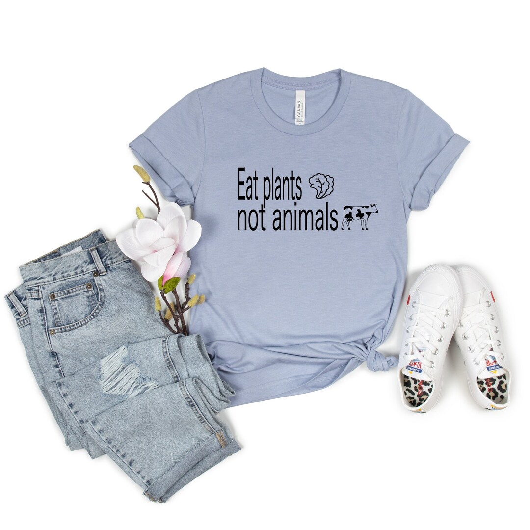 Eat Plants not Animals Shirt, Vegan Shirt, Vegan Geschenk, Vegetarier ...