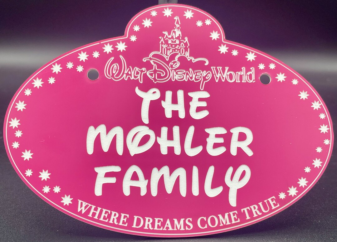 Walt Disney World Name Tag for Strollers, ECV, Backpack Anything Else ...