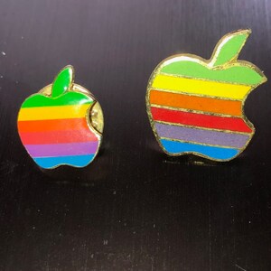 Apple Lapel Pins and Appelit - Etsy