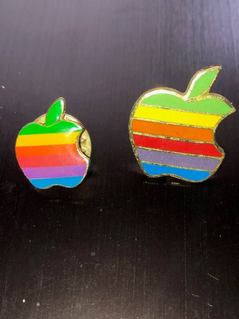 Apple Lapel Pins and Appelit - Etsy