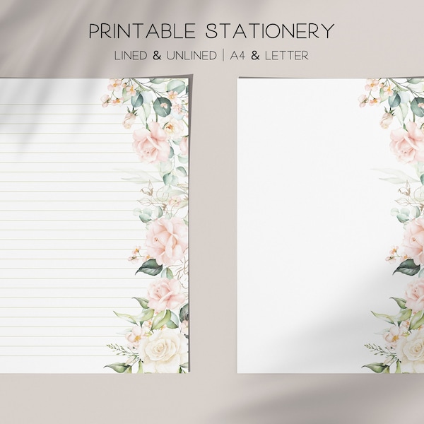 Elegant Writing Paper - Etsy