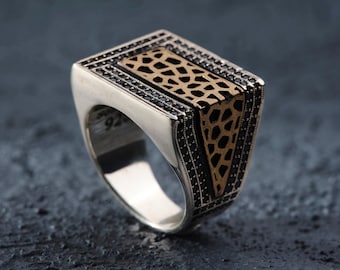 Silver Mens Handmade Ring, Islamic Jewelry, Turkish Silver Man Ring ...