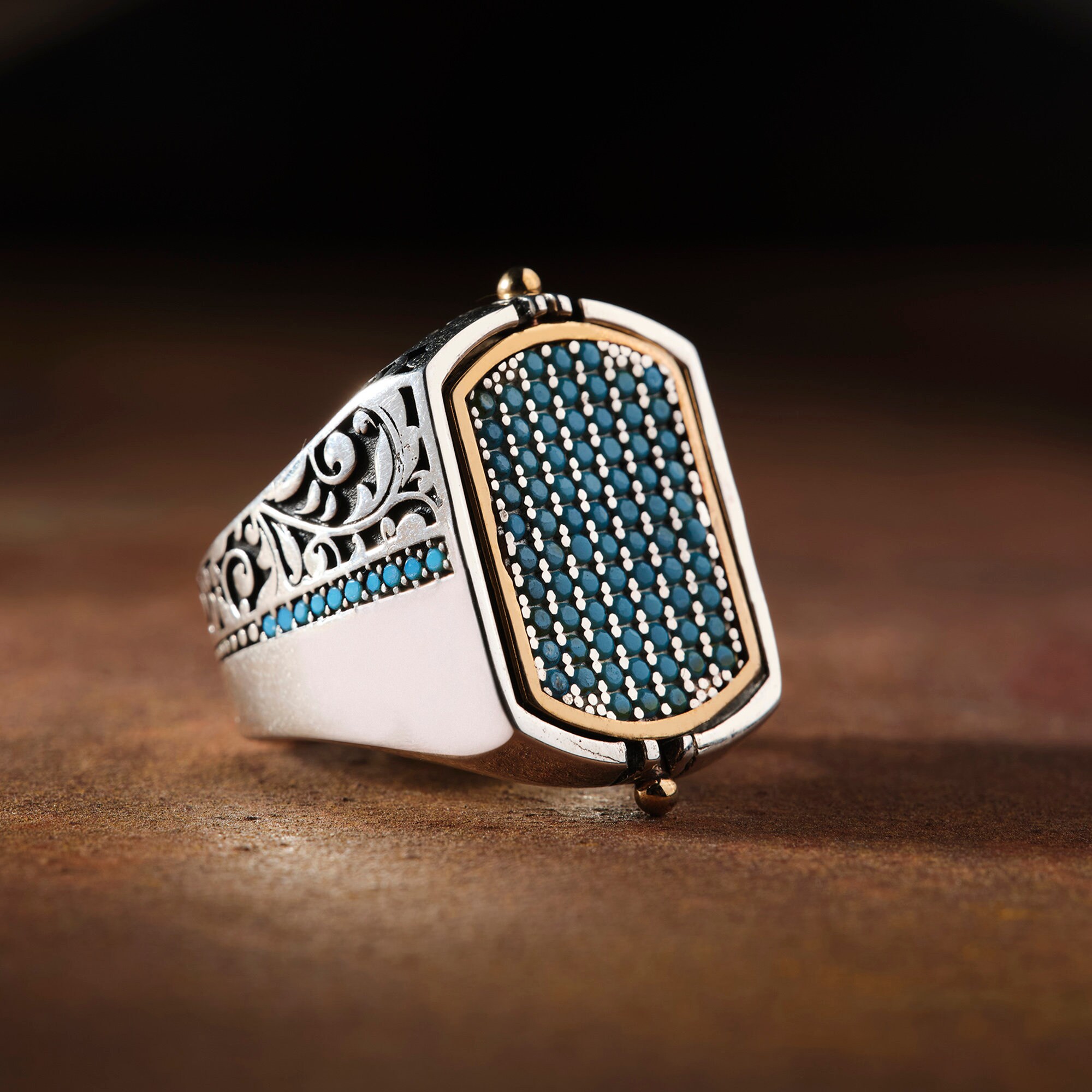 Mens Handmade Ring Turkish Handmade Silver Men Ring Ottoman | Etsy