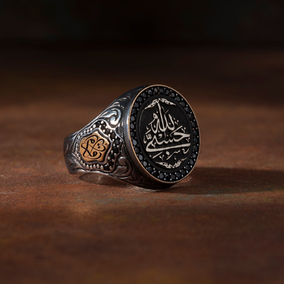 Silver Mens Handmade Ring Islamic Jewelry Turkish Silver Man - Etsy