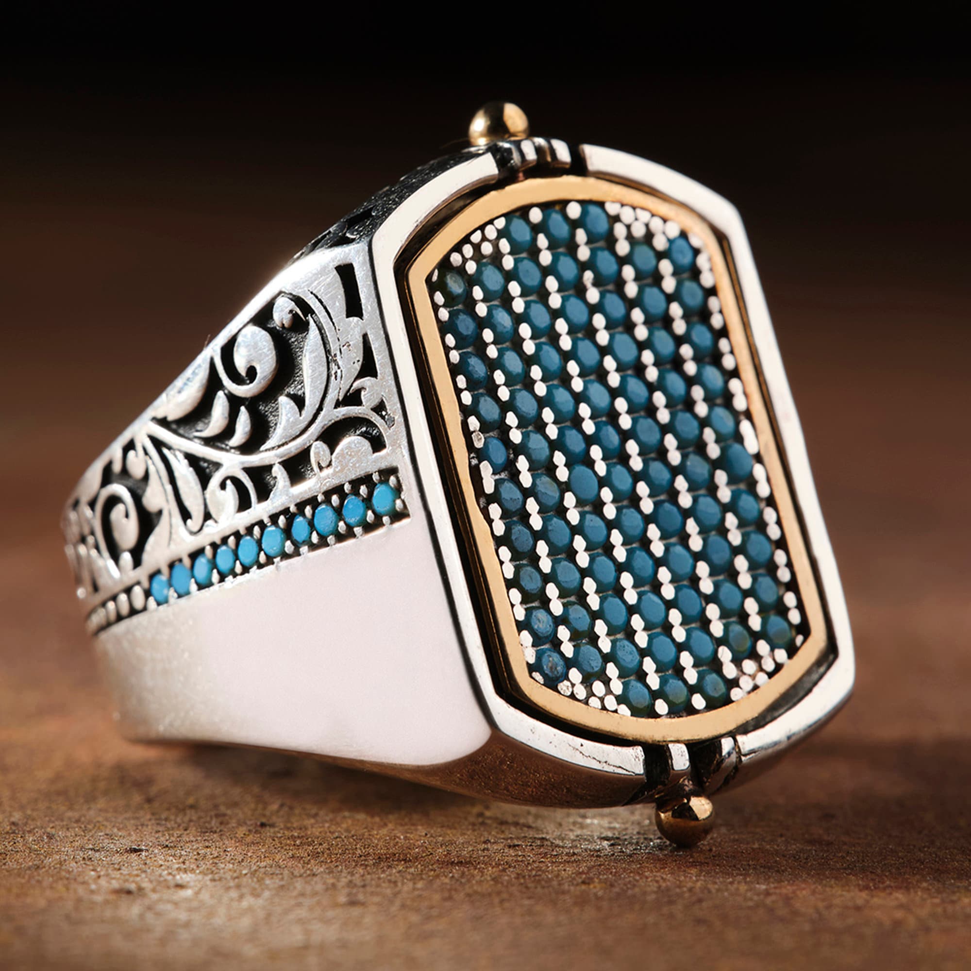 Mens Handmade Ring Turkish Handmade Silver Men Ring Ottoman | Etsy