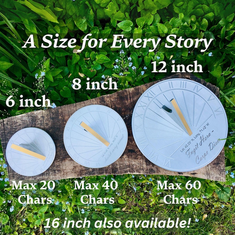 Custom 80th Birthday Engraved Sundial Gift For: Husband, Wife, Brother ...