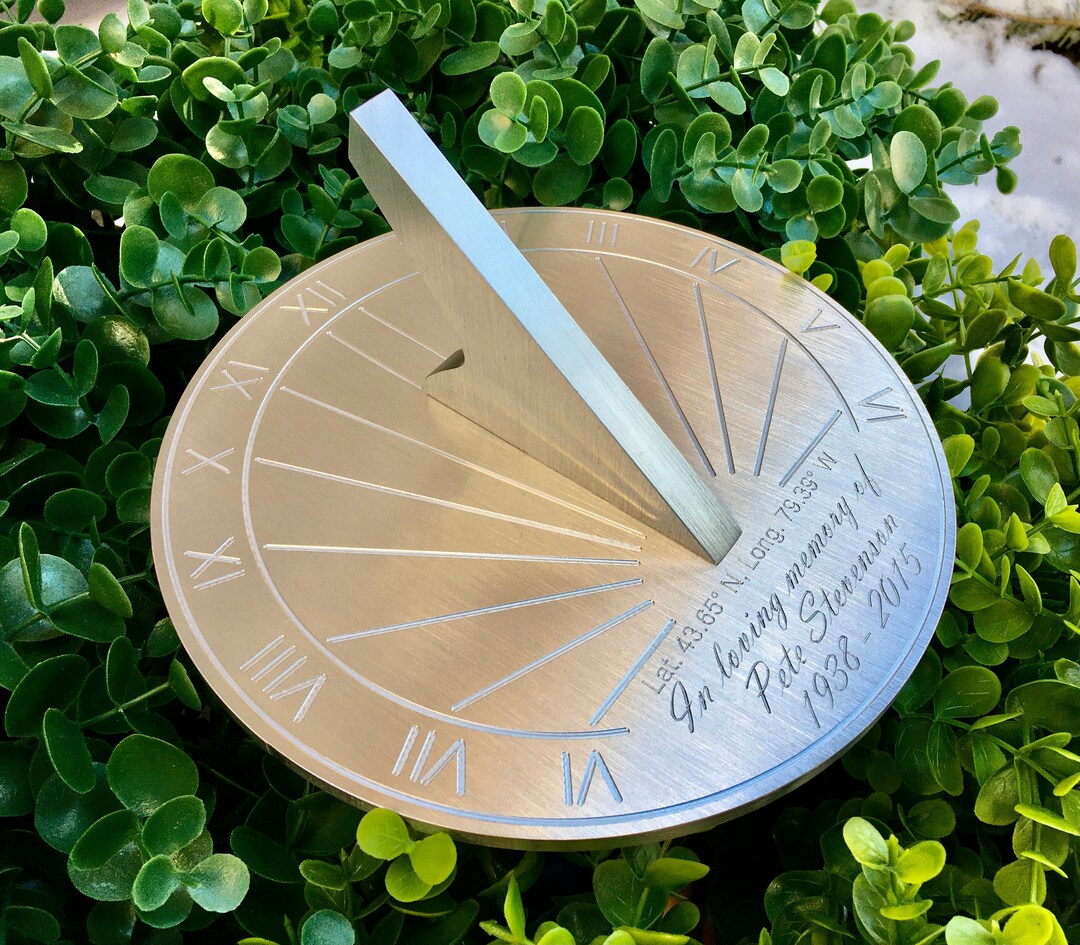 Loss of Loved One Custom Engraved Sundial, Memorial Plaque, in Loving ...