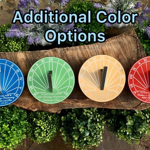 Custom Engraved Unique Sundial - Circular, Precision Calibrated for ...