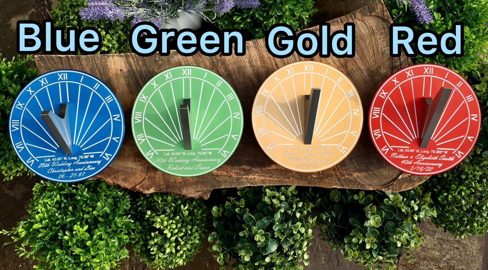 Custom Engraved Color Unique Sundial Precision Designed for - Etsy