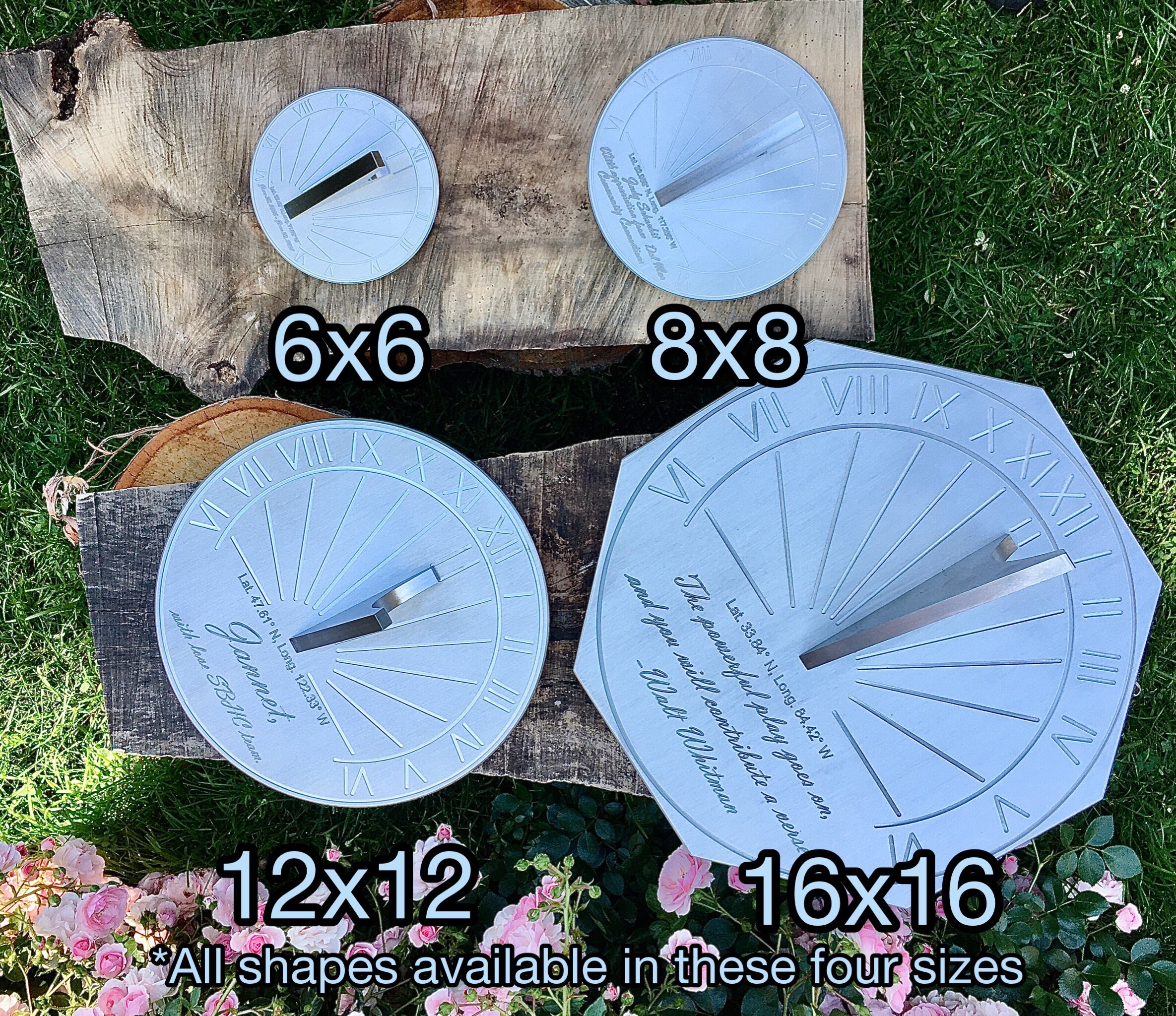 Custom Engraved Unique Sundial Circular Precision Designed | Etsy