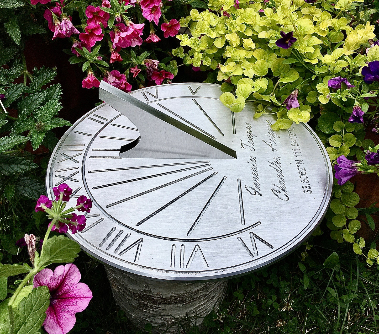 Custom 45th Wedding Anniversary Engraved Sundial Gift for: | Etsy