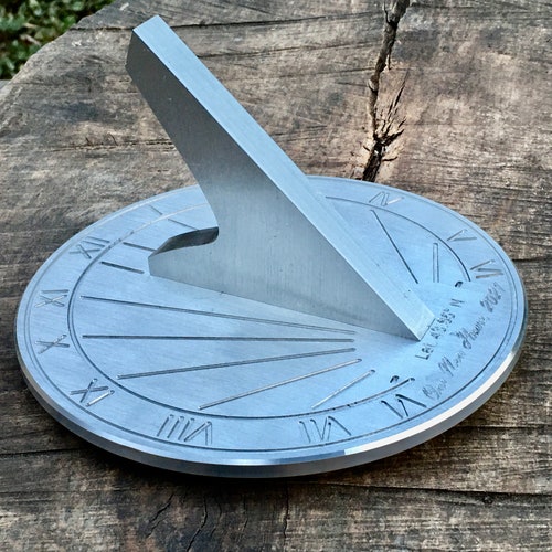 Custom Engraved Unique Sundial Circular Precision Designed - Etsy