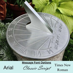 Custom 10th Wedding Anniversary Engraved Sundial Gift For: Parents ...