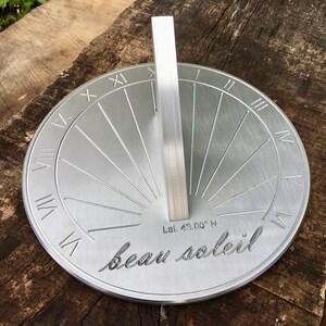 Custom Engraved Unique Sundial Circular Precision Designed - Etsy