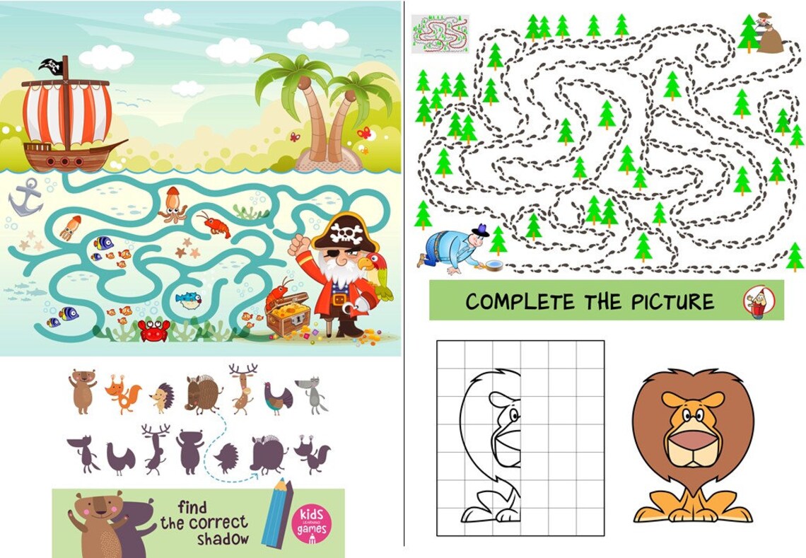 Solve It! - Little Detectives | Printable Puzzles for Kids | PDF - Etsy