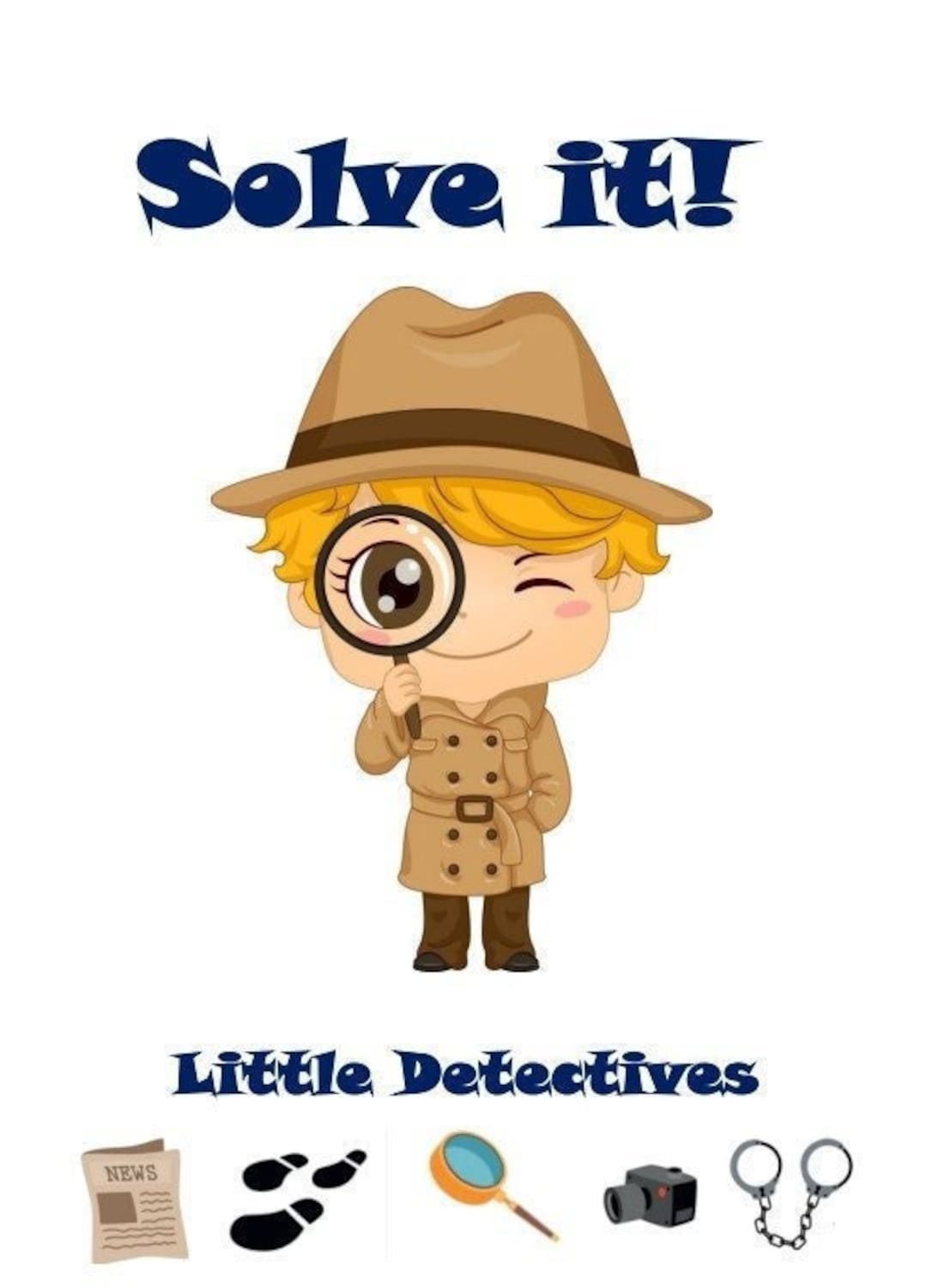 Solve It! - Little Detectives | Printable Puzzles for Kids | PDF - Etsy